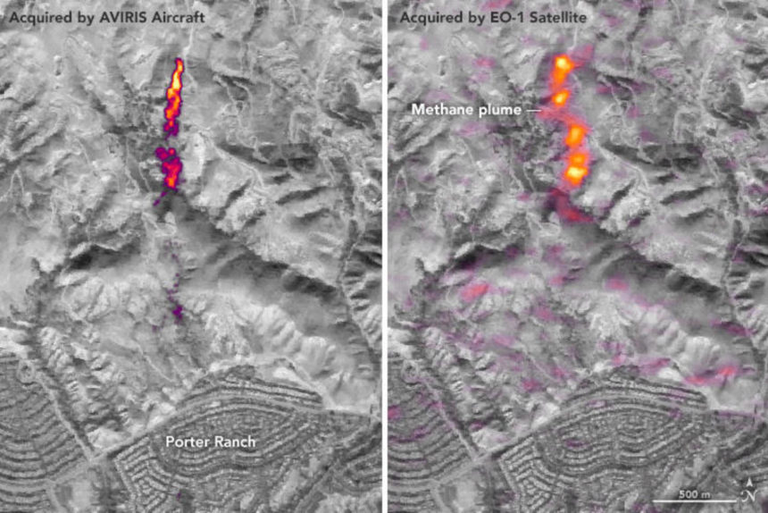 Satellite images reveal huge amounts of methane leaking from U.S. oil ...